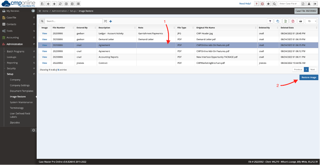 Image Restore | Case Master Pro