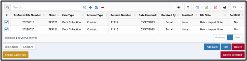 Importing New Files | Case Master Pro