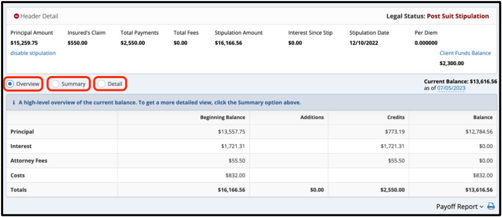 Balance Calculation Basics | Case Master Pro