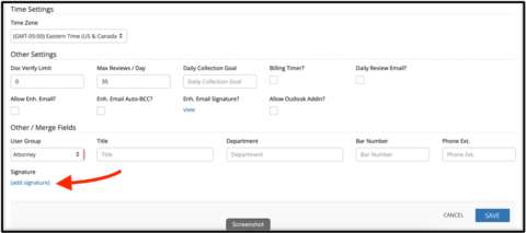Adding A Signature | Case Master Pro