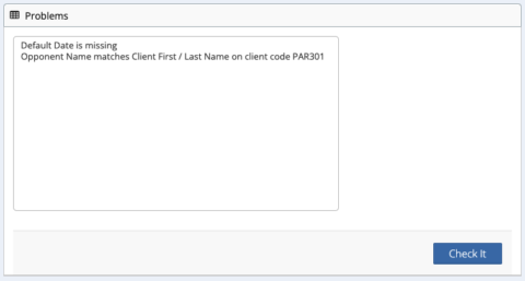 File Status Codes | Case Master Pro