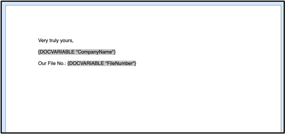 Document Fragments | Case Master Pro