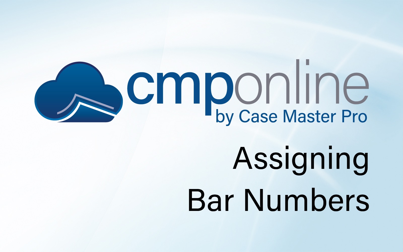 Assigning Attorney Bar Numbers | Case Master Pro